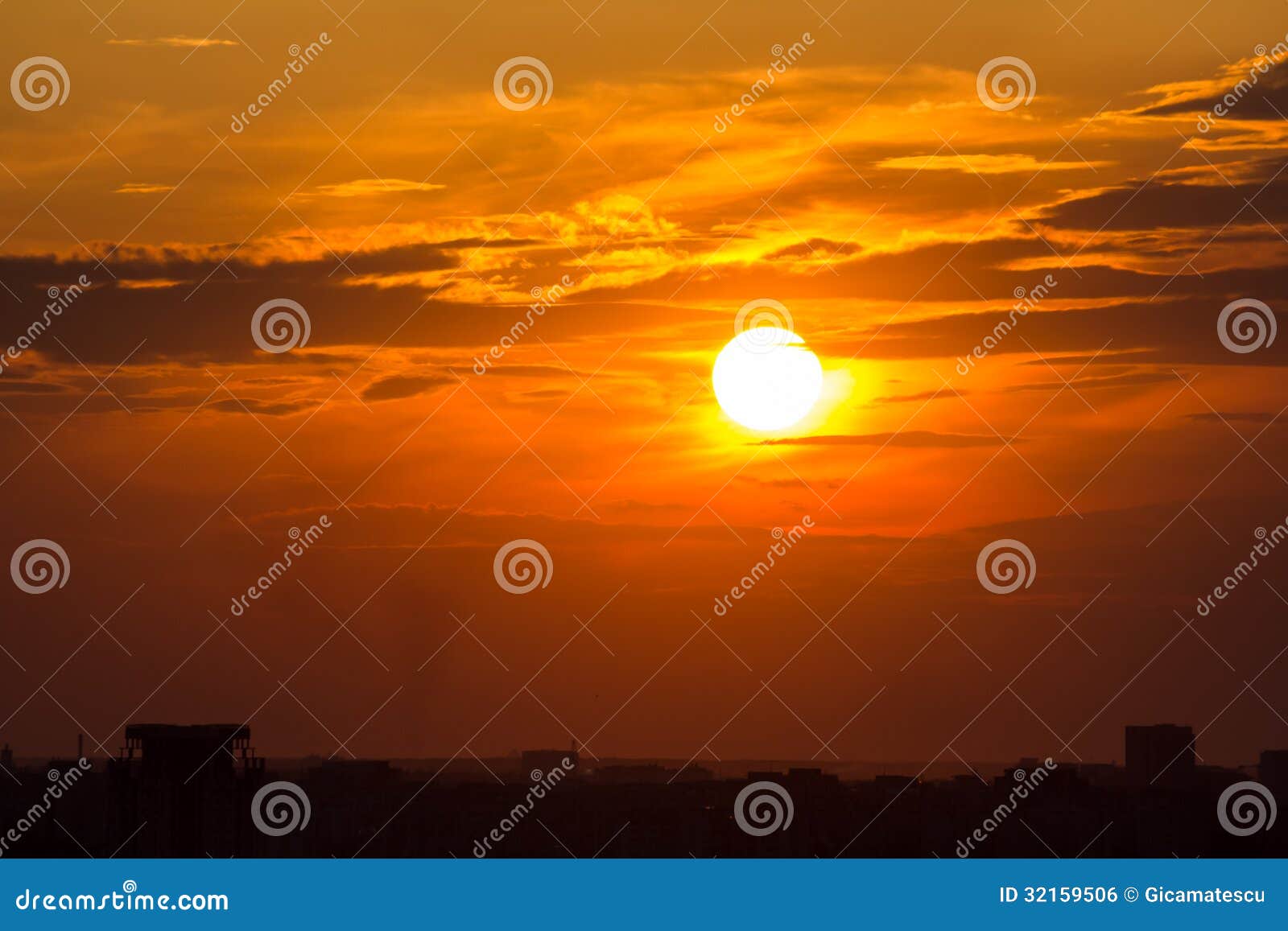 Sunset stock photo. Image of modern, environment, fresh - 32159506