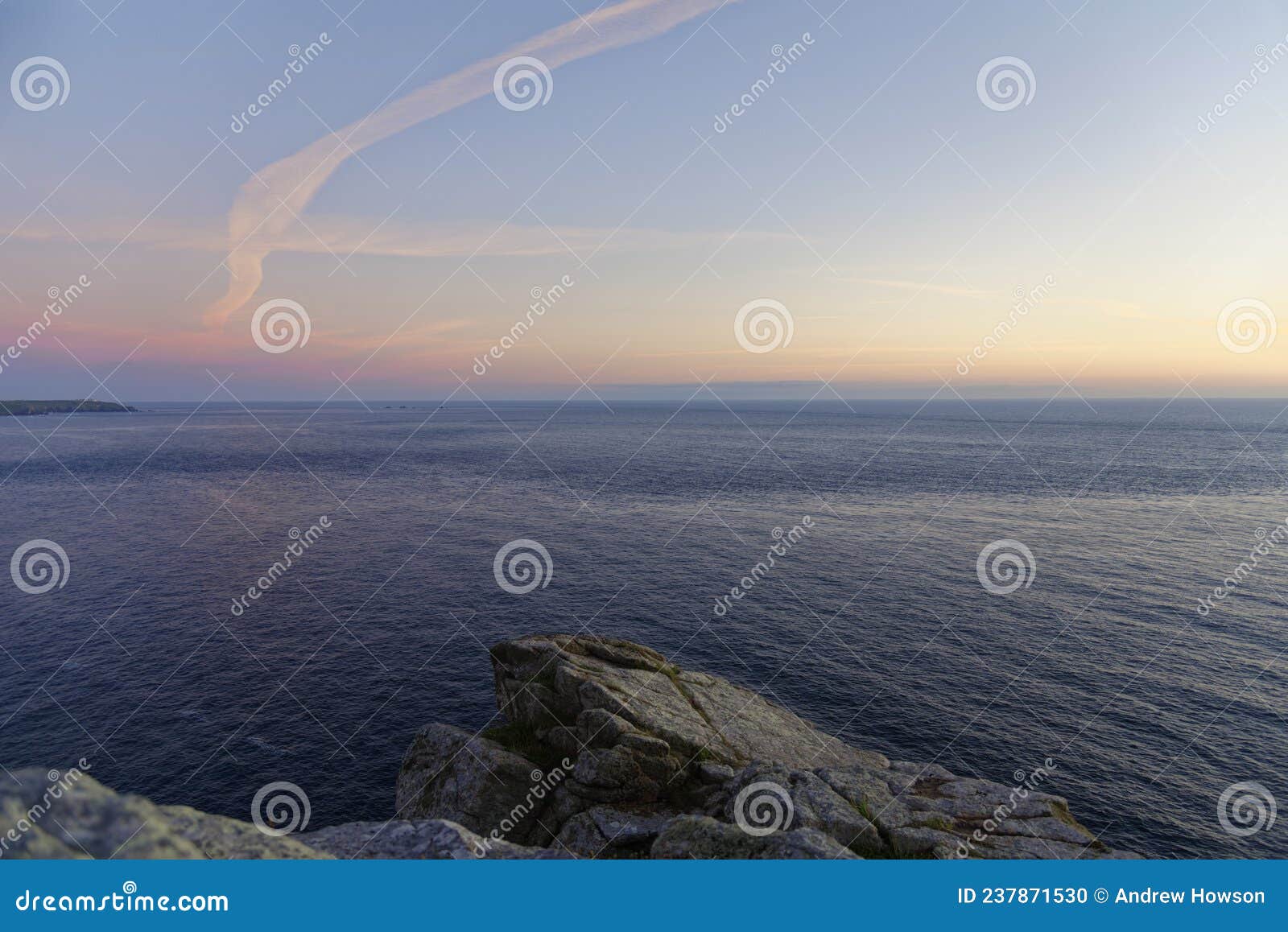 Sunset Over Cape Cornwall stock photo. Image of travel - 237871530