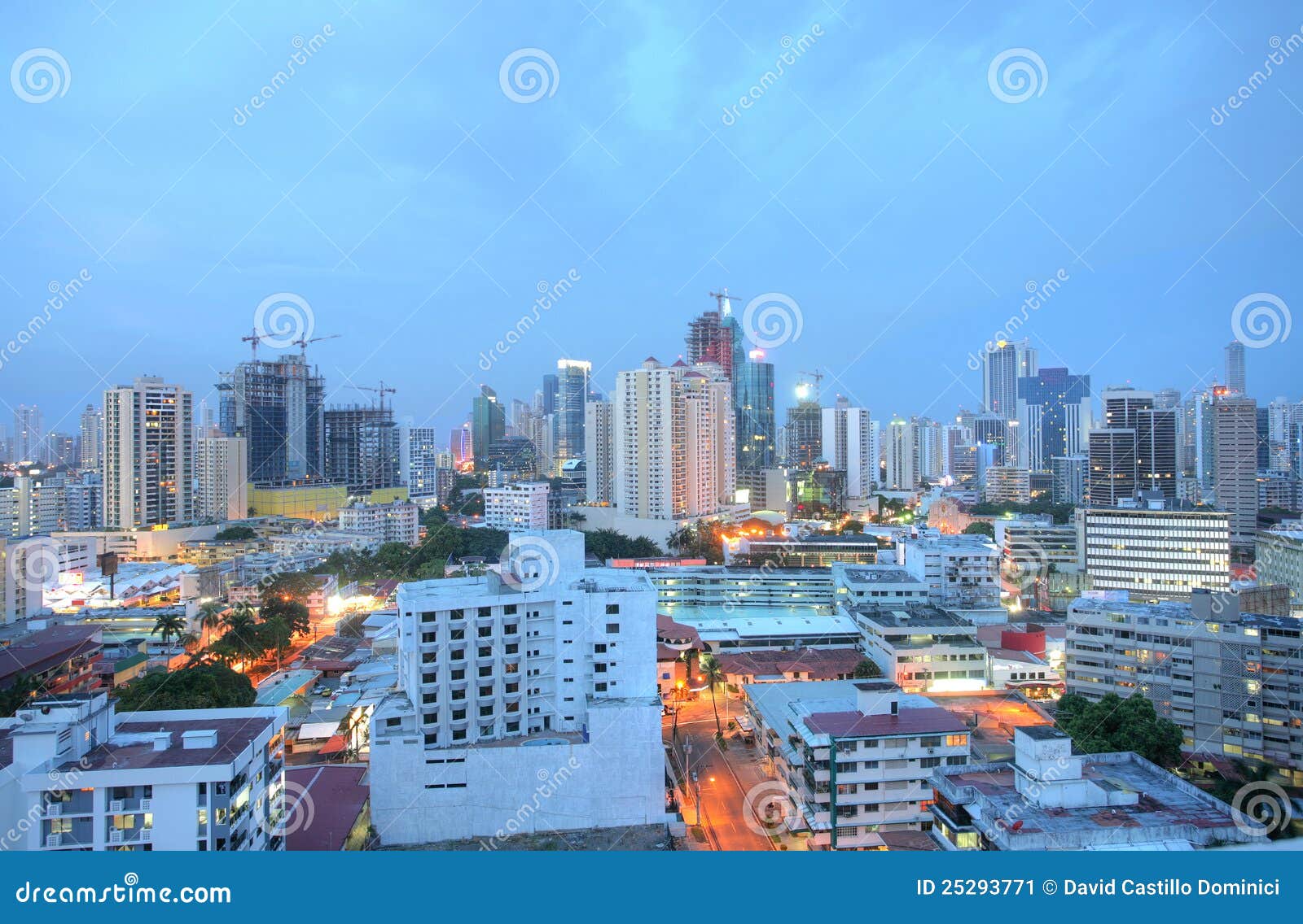 Sunset over a city stock image. Image of central, city - 25293771