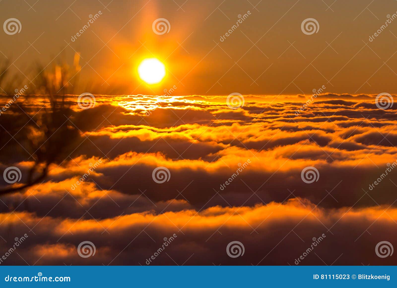 Sunset over the clouds stock image. Image of saxon, sandstone - 81115023