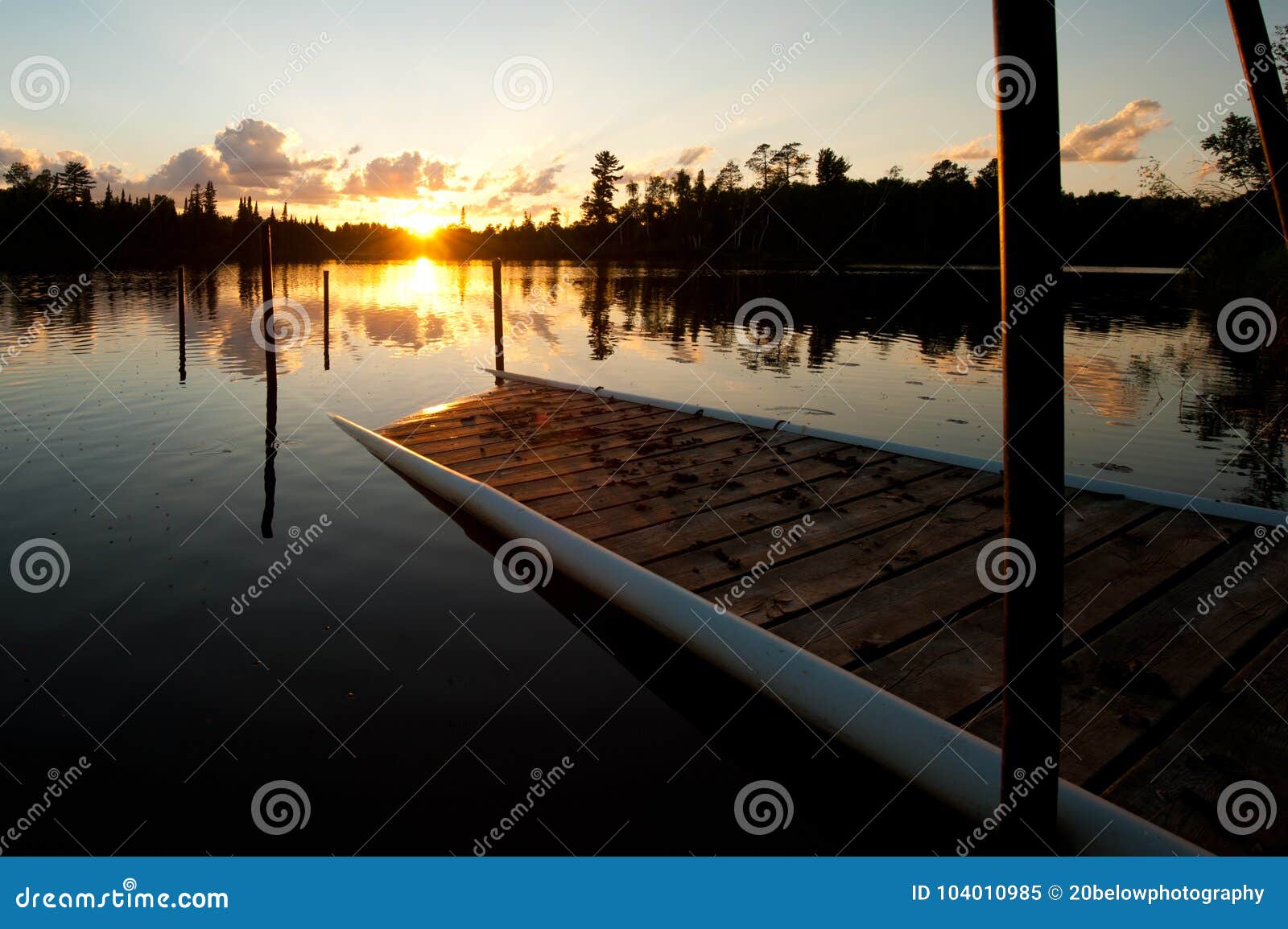 Sunset over decrepit dock stock image. Image of footbridge - 104010985