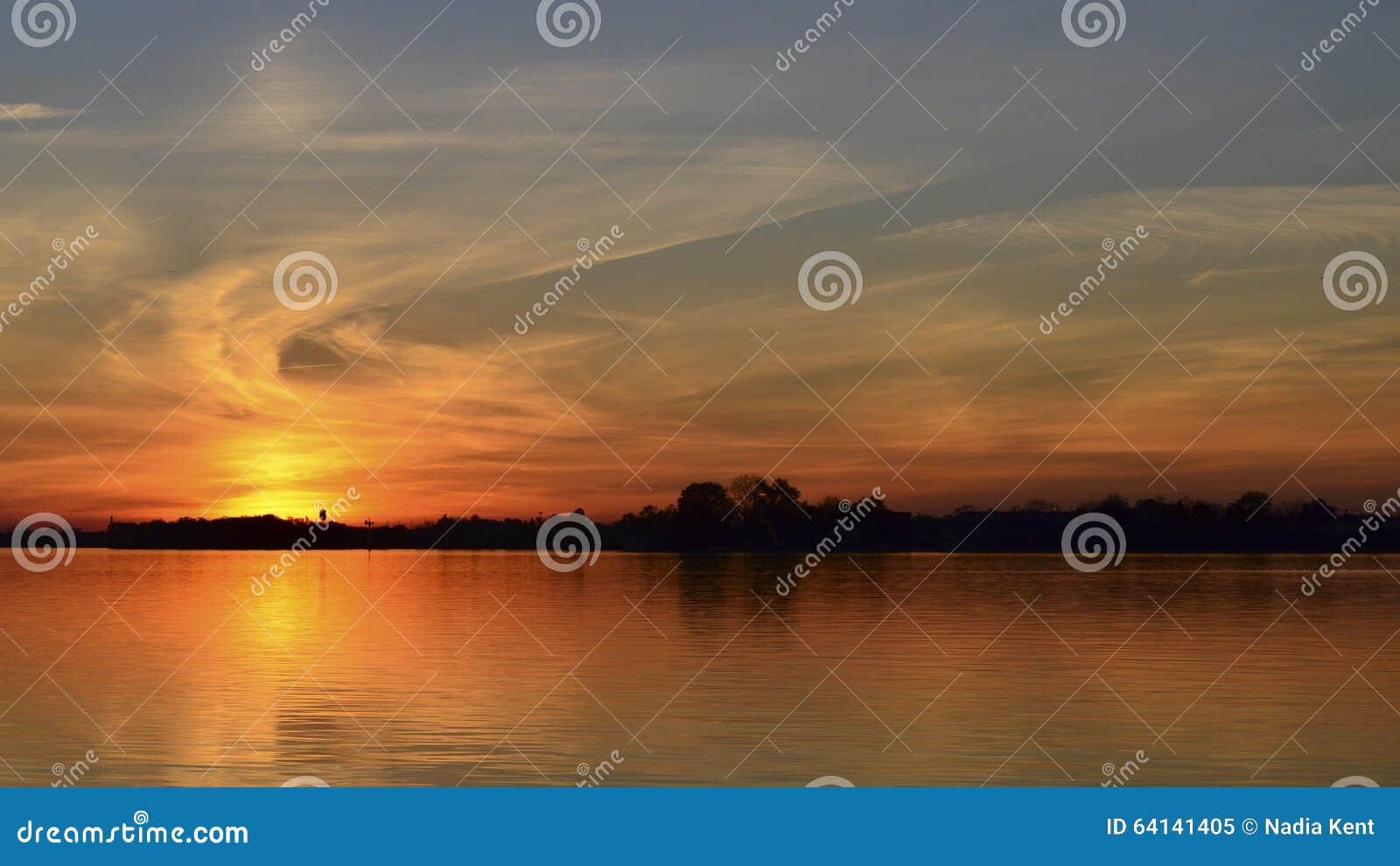 Sunset over Delaware River stock image. Image of landscape - 64141405