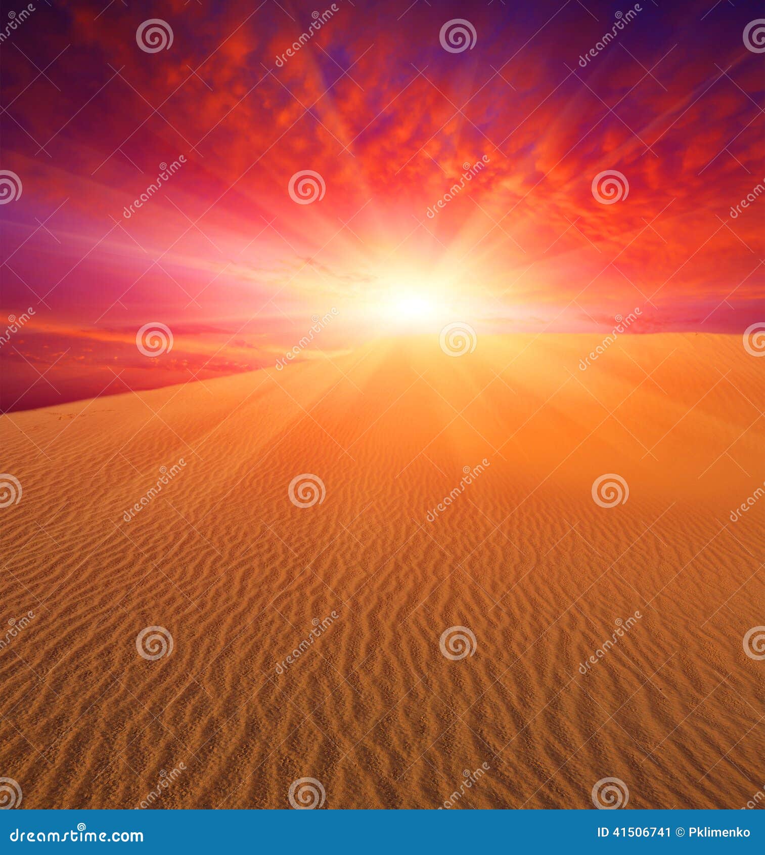 Sunset over dunes stock image. Image of lonely, arid - 41506741
