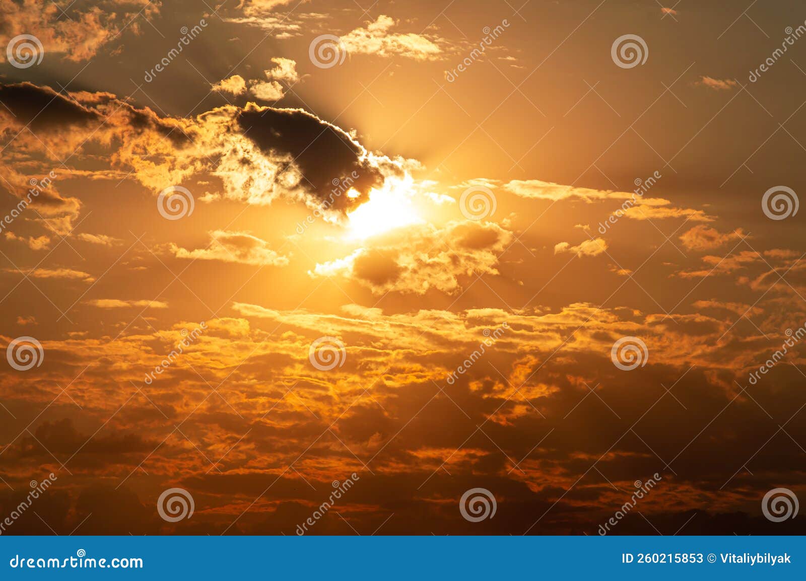 Sunset Over the Earth, Summer Stock Image - Image of gold, heaven ...