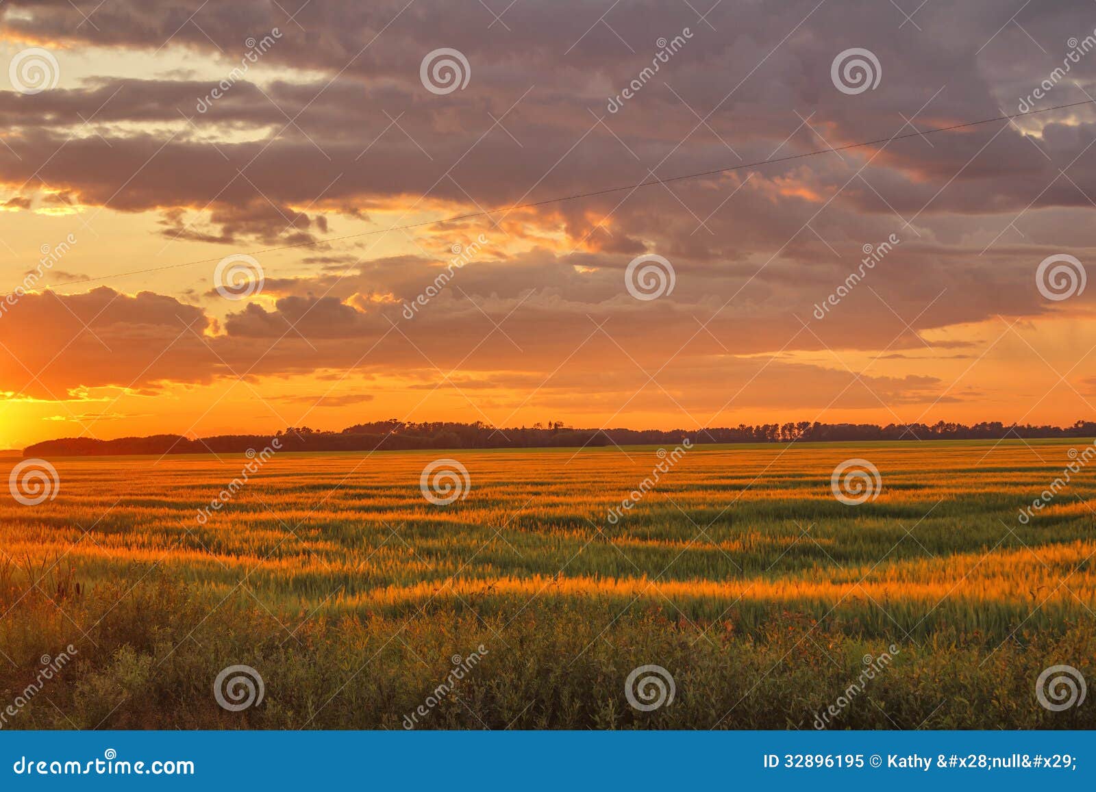 Sunset over farmland stock image. Image of blurred, field - 32896195