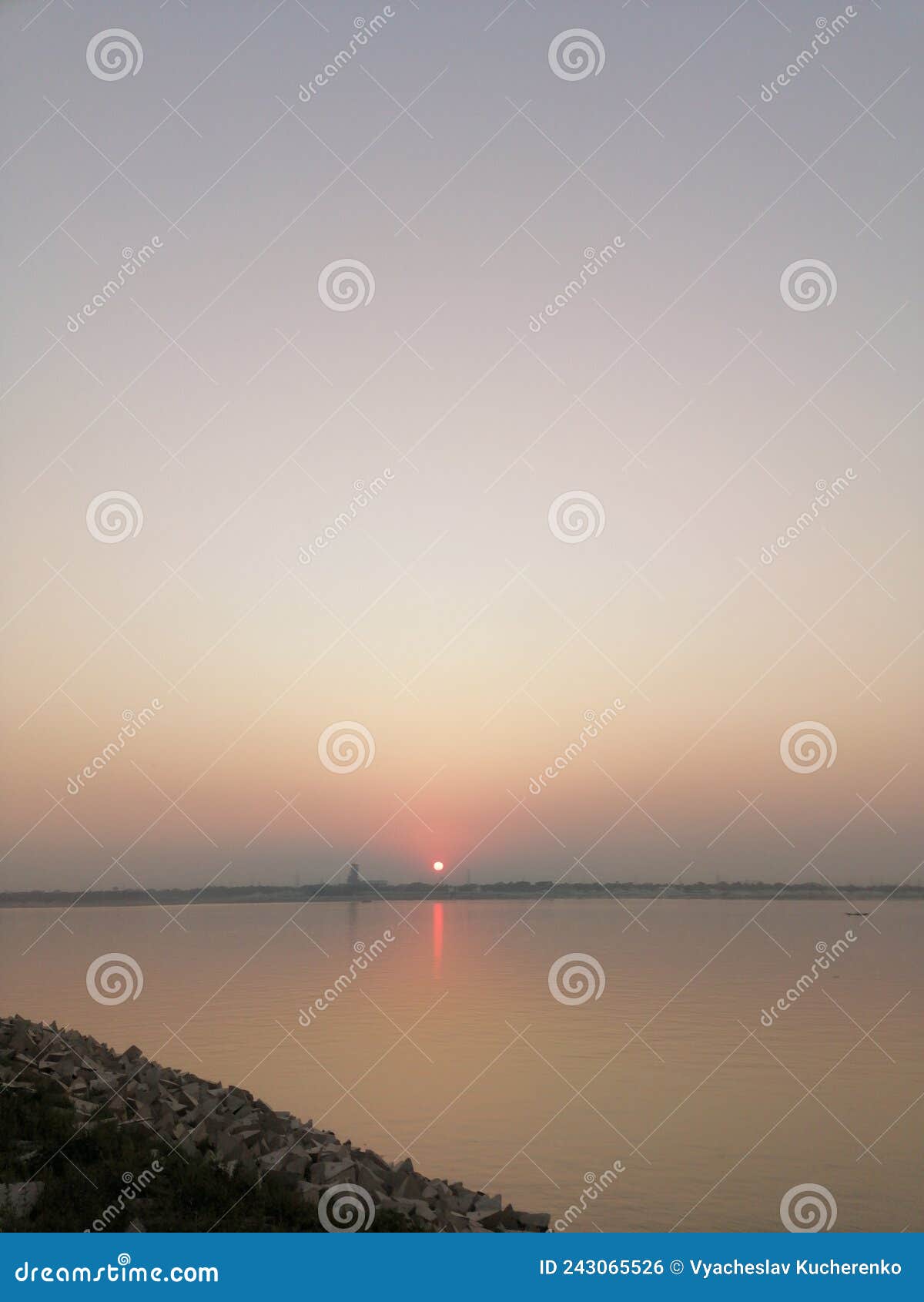 Sunset Over the Ganges River, Bangladesh Stock Photo - Image of bangla ...