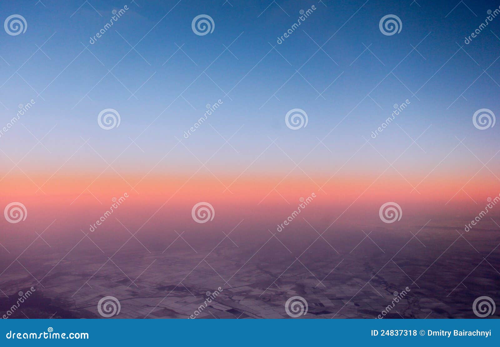 Sunset over the ground stock photo. Image of earth, horizont - 24837318