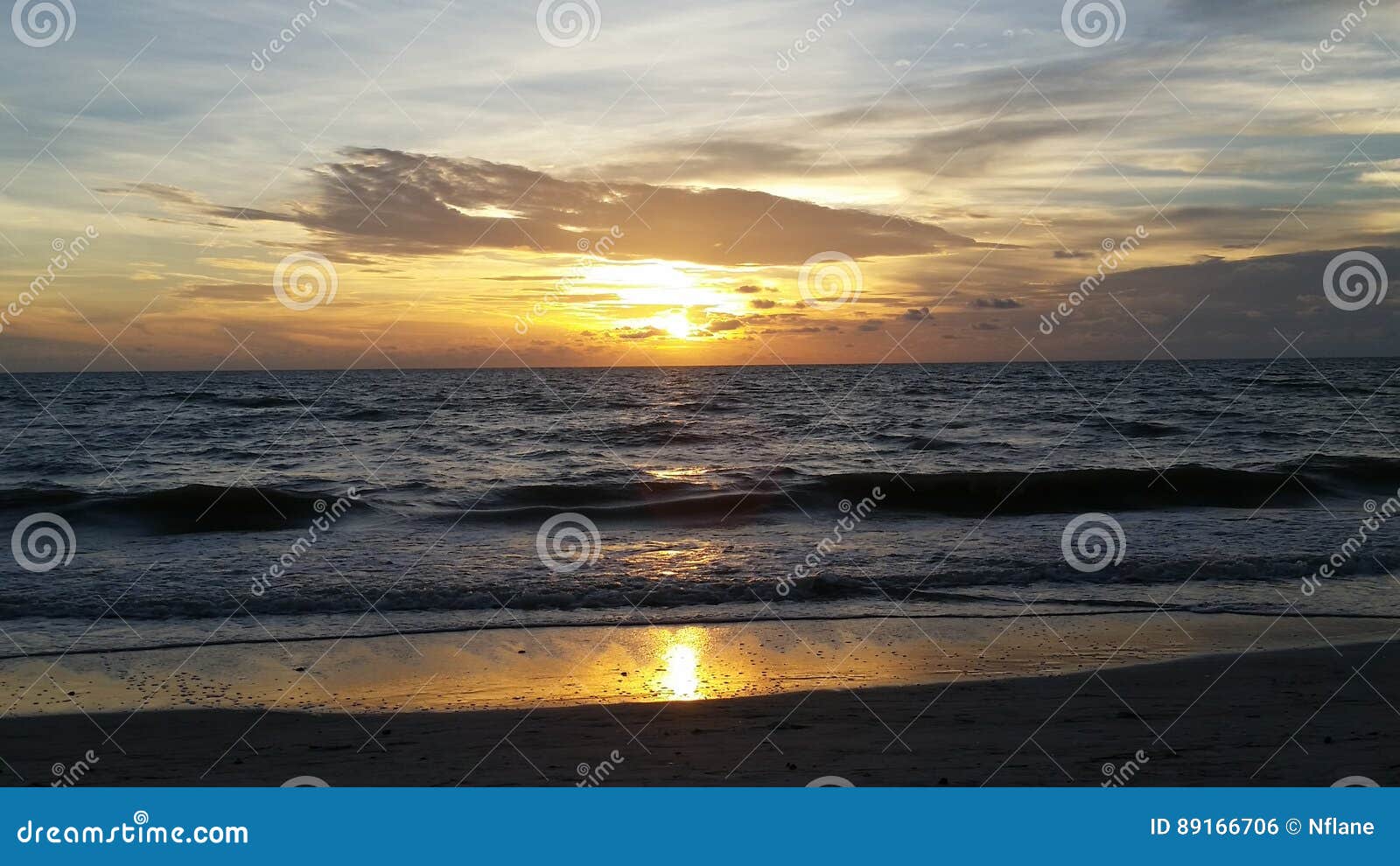 Sunset Over the Gulf of Mexico, Florida Stock Photo - Image of ...