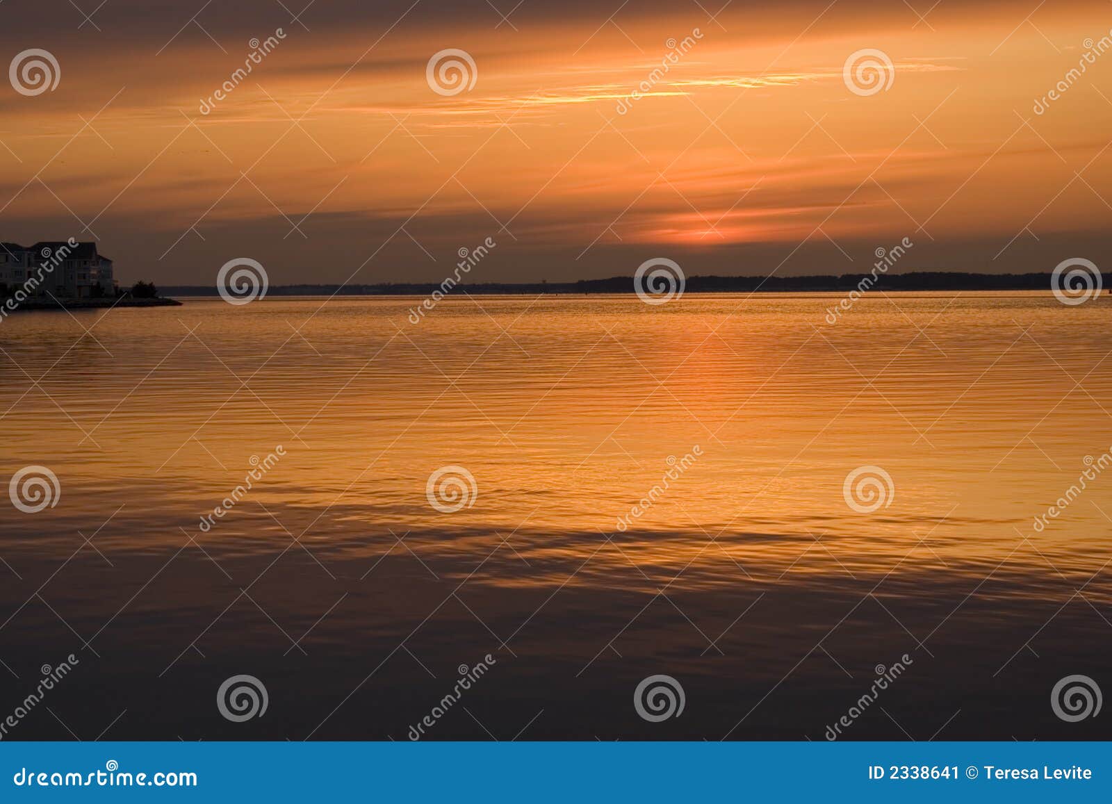 Sunset over Indian river stock image. Image of riverbank - 2338641