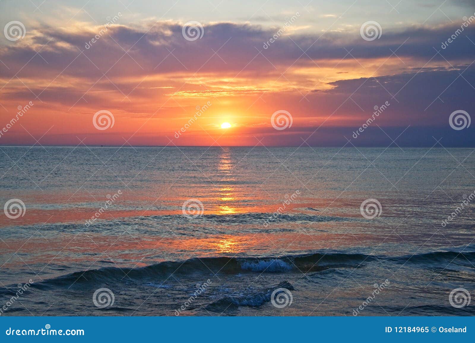 Sunset over Lake Michigan stock image. Image of frankfort - 12184965