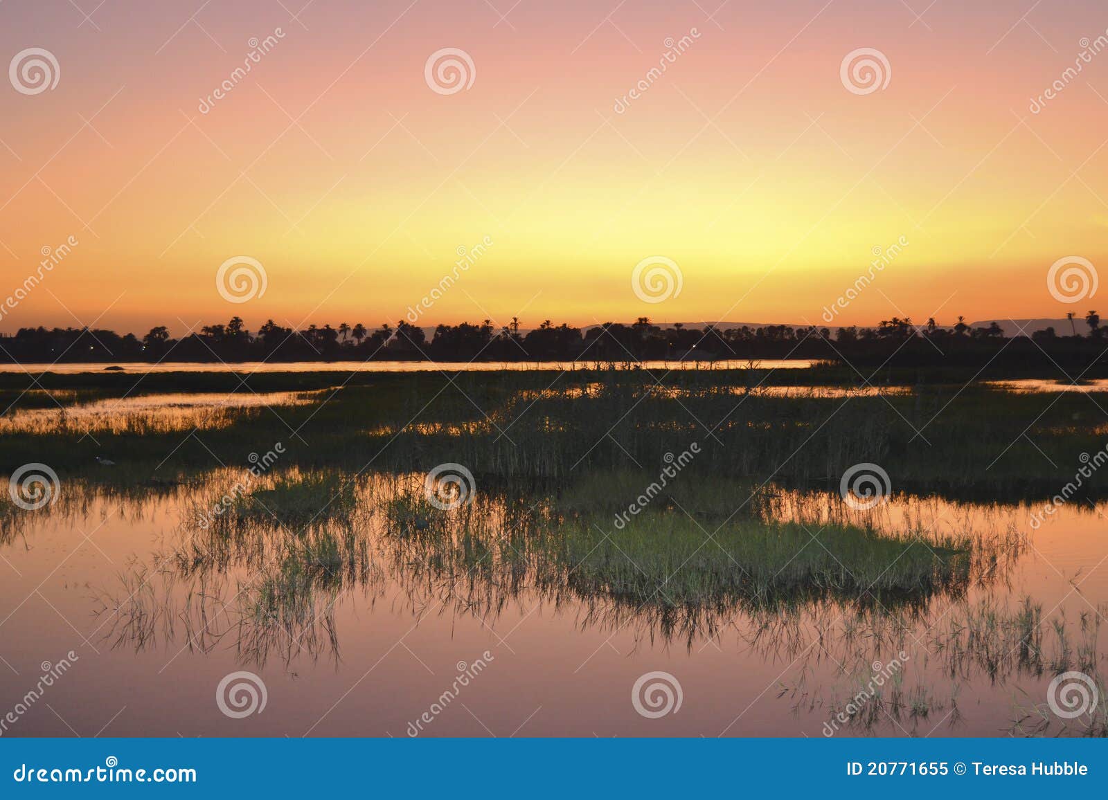 Sunset With Marsh And Sangre De Cristo Mountains Royalty-Free Stock ...
