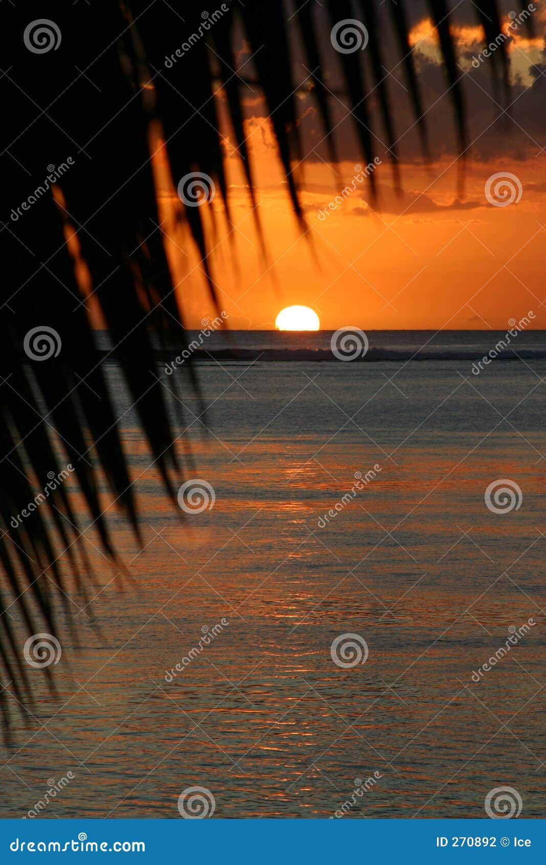 Sunset over Mauritius stock photo. Image of sunsets, vacation - 270892