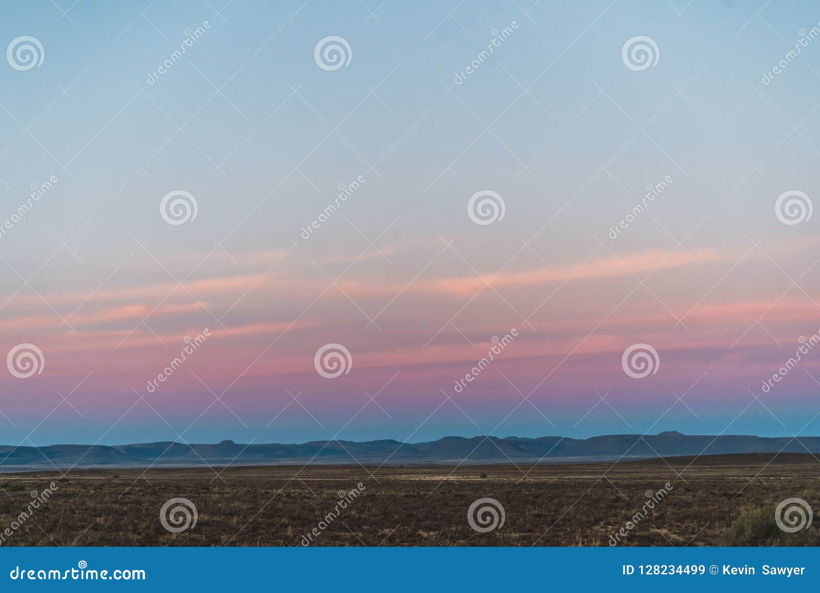 Sunset in the Karoo. stock image. Image of karoo, travel - 128234499