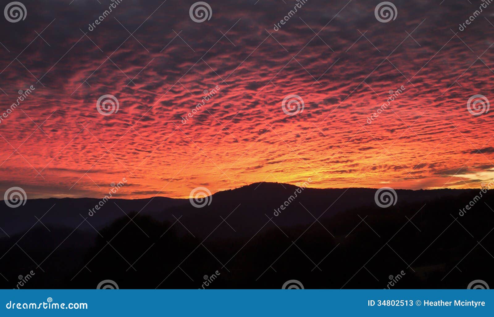 Sunset over Mountains stock image. Image of long, ranges - 34802513
