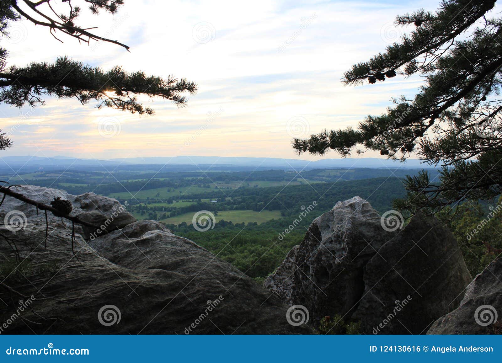 Mountain view, Virginia stock photo. Image of pine, valleys - 124130616