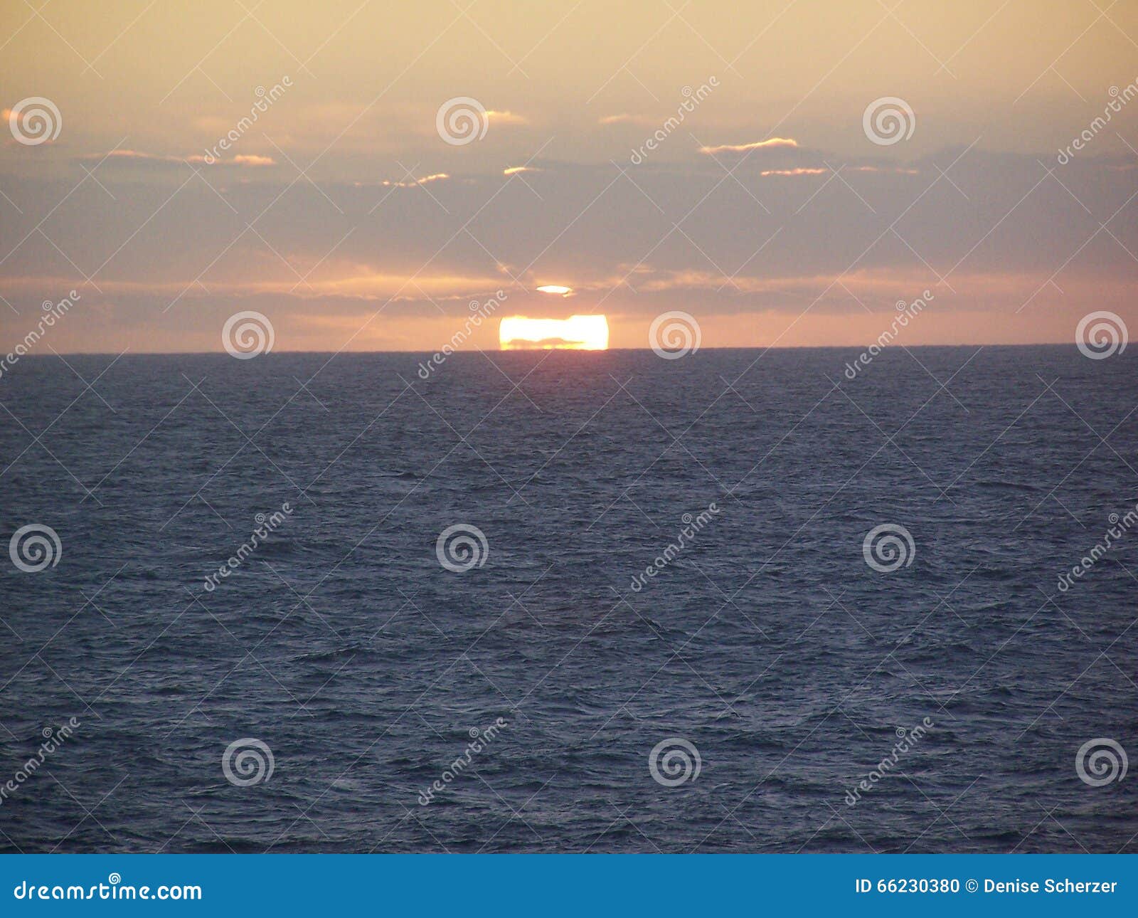 Sunset Over the Ocean Water Stock Photo - Image of clouds, ocean: 66230380