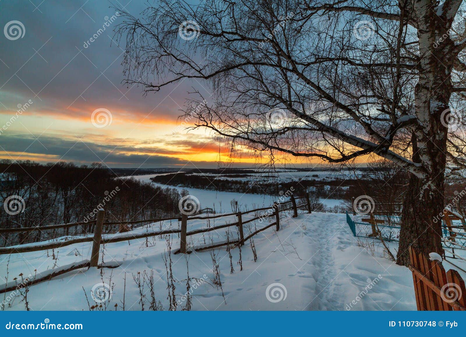 Sunset Over an Old Cemetery Stock Photo - Image of nature, park: 110730748