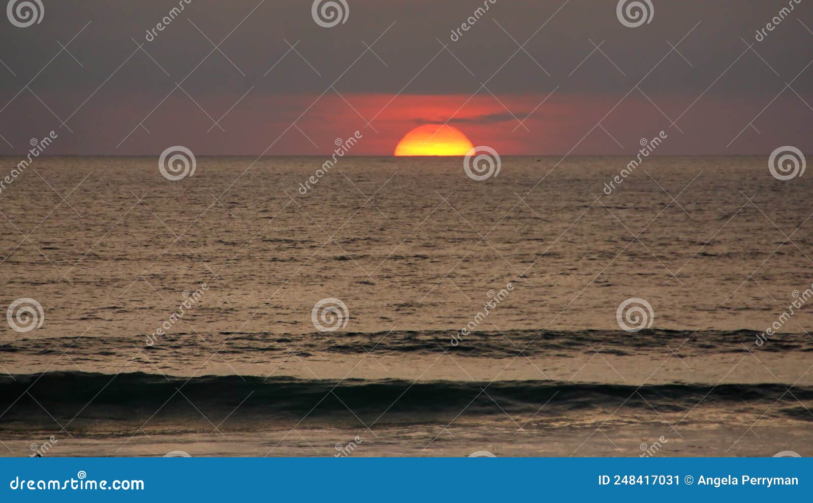 Sunset Over the Pacific Ocean Stock Image - Image of latin, evening ...