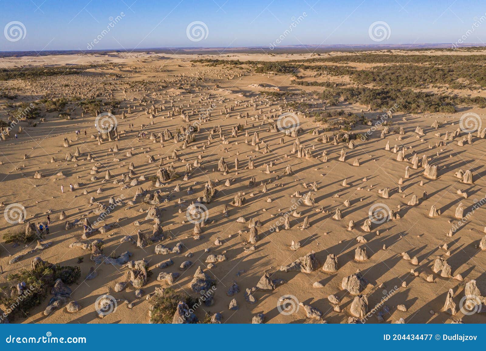 Sunset Over the Pinnacles Desert in Australia Stock Image - Image of ...