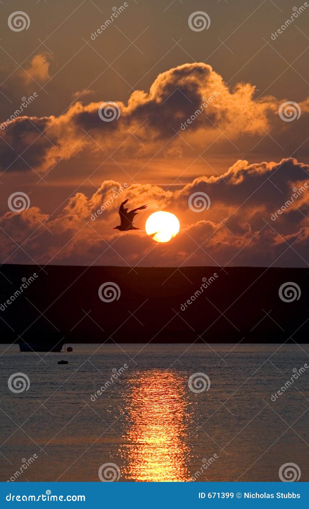 Sunset Over Portland Harbour in Dorset Stock Image - Image of england ...