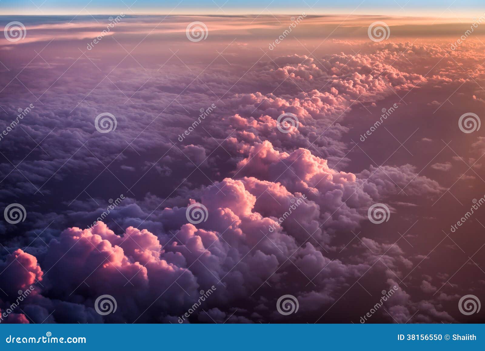 Sunset Over the Purple Clouds Stock Photo - Image of beauty, beautiful ...