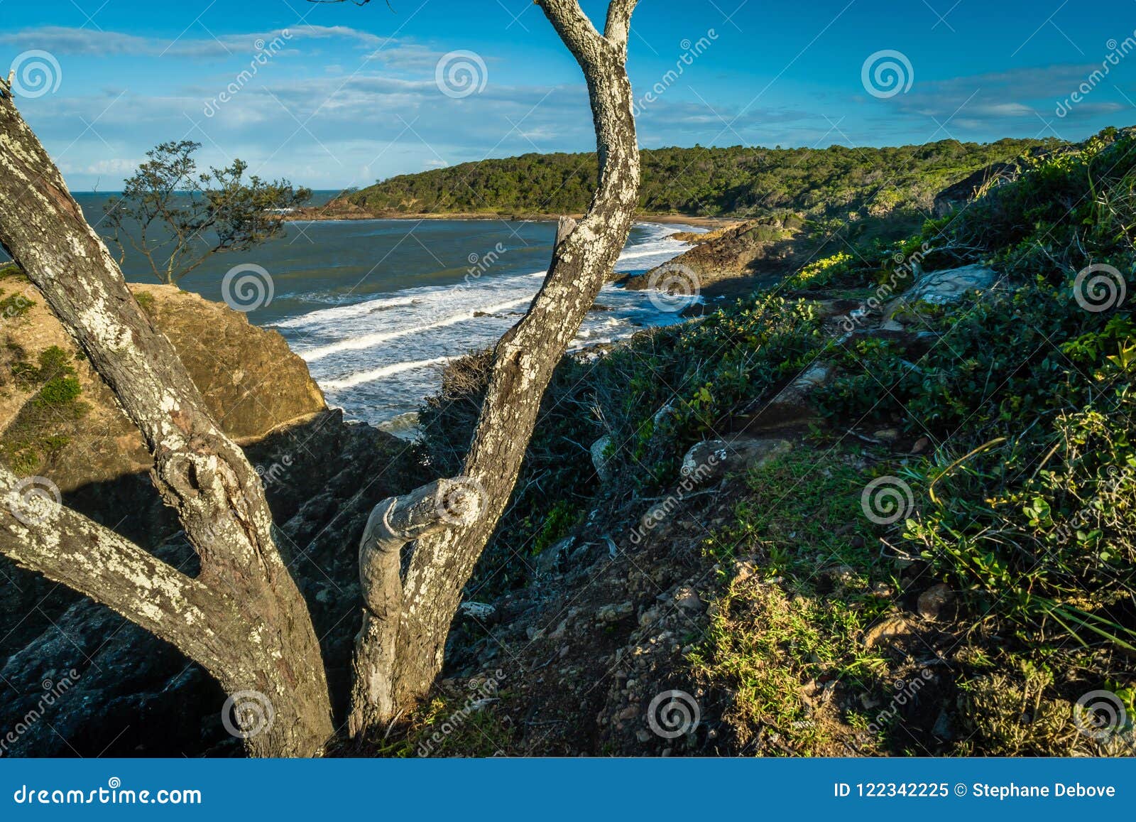 Sunset Over the Queensland Coast in Australia Stock Image - Image of ...