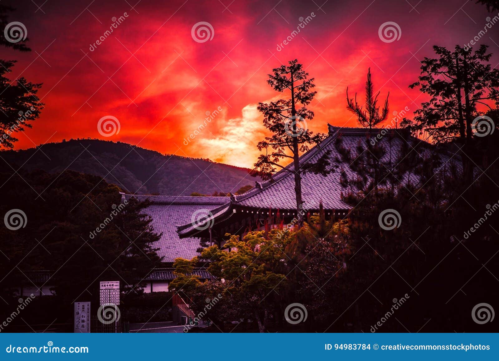Sunset Over Rooftops Picture. Image: 94983784