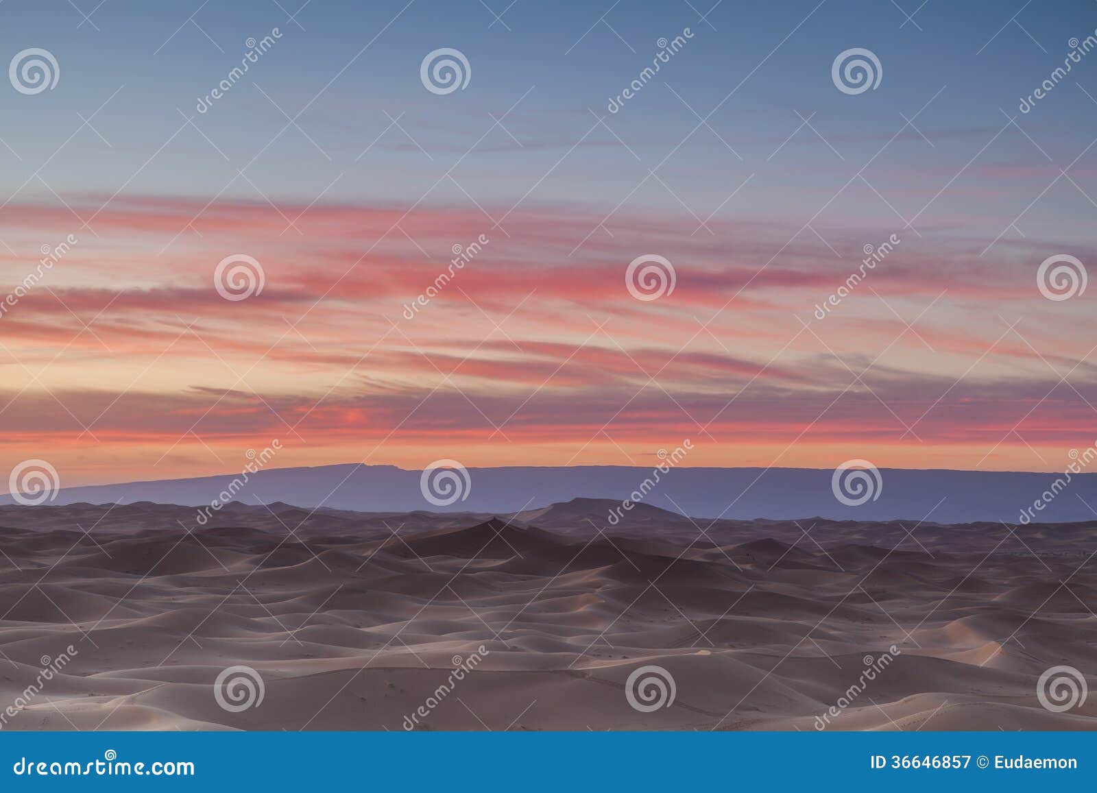 Sunset over Sahara desert stock image. Image of desert - 36646857