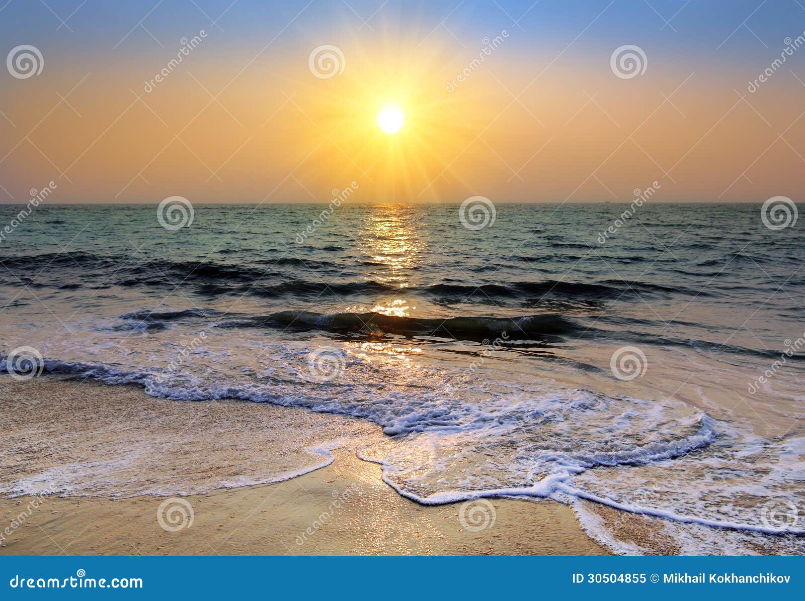 Sunset over sea stock image. Image of blue, tourism, beauty - 30504855