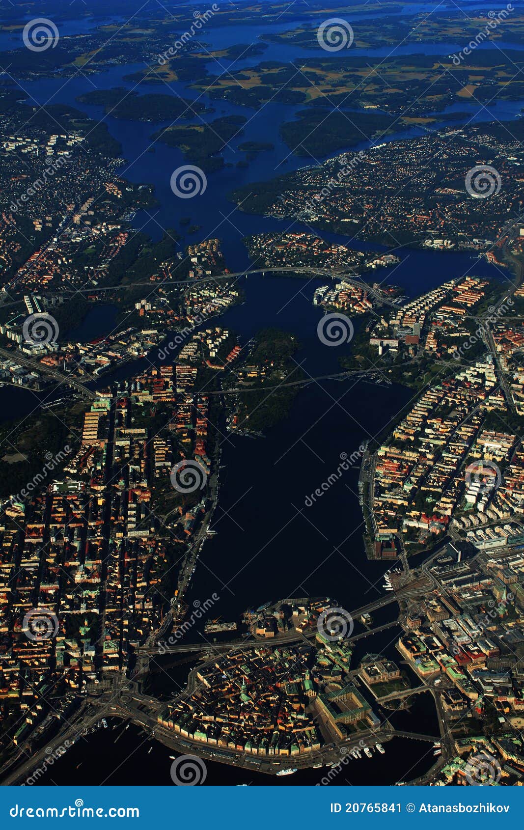 Sunset Over Stockholm, Sweden Stock Image - Image of clouds, european ...