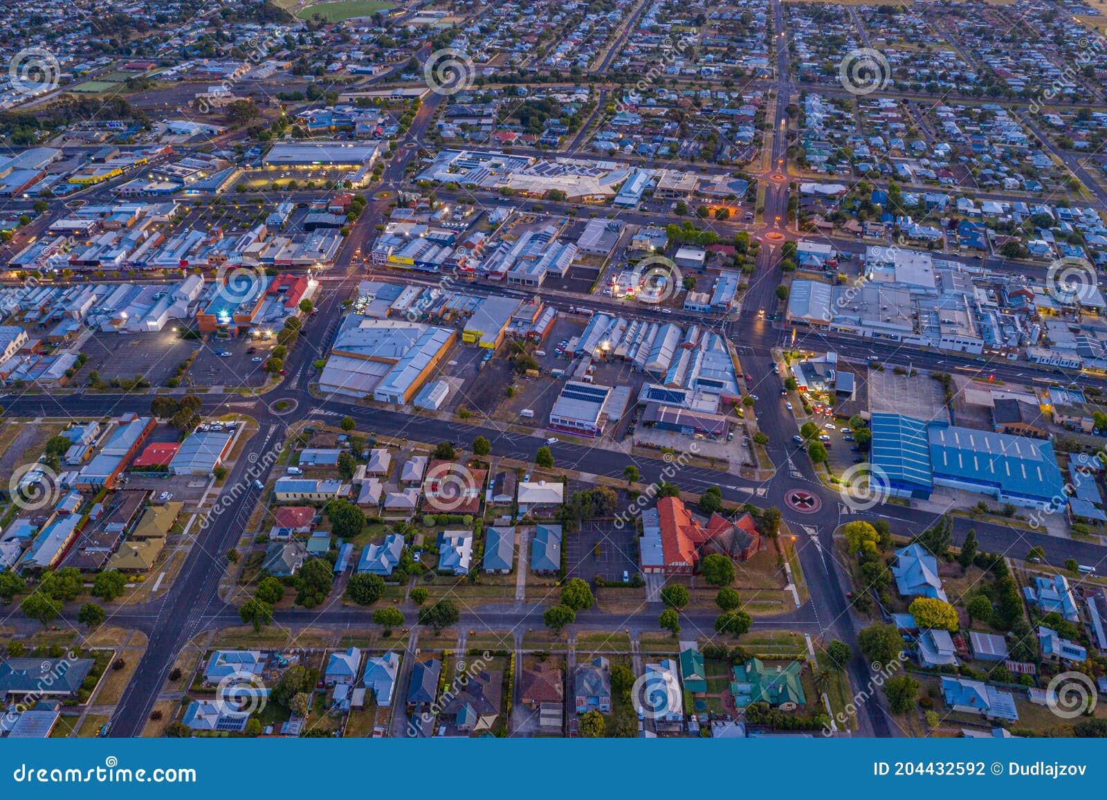 Sunset Over Town Colac in Australia Stock Photo - Image of erosion ...