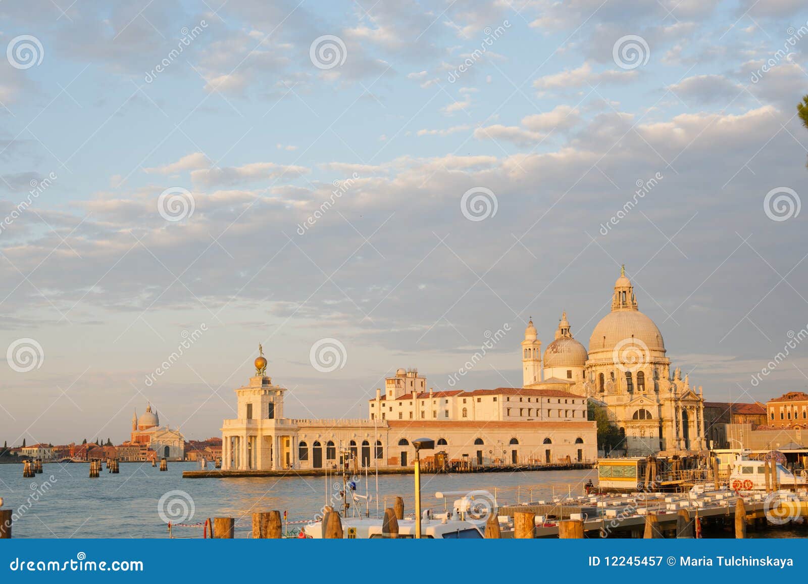 Sunset over Venice stock image. Image of romance, famous - 12245457