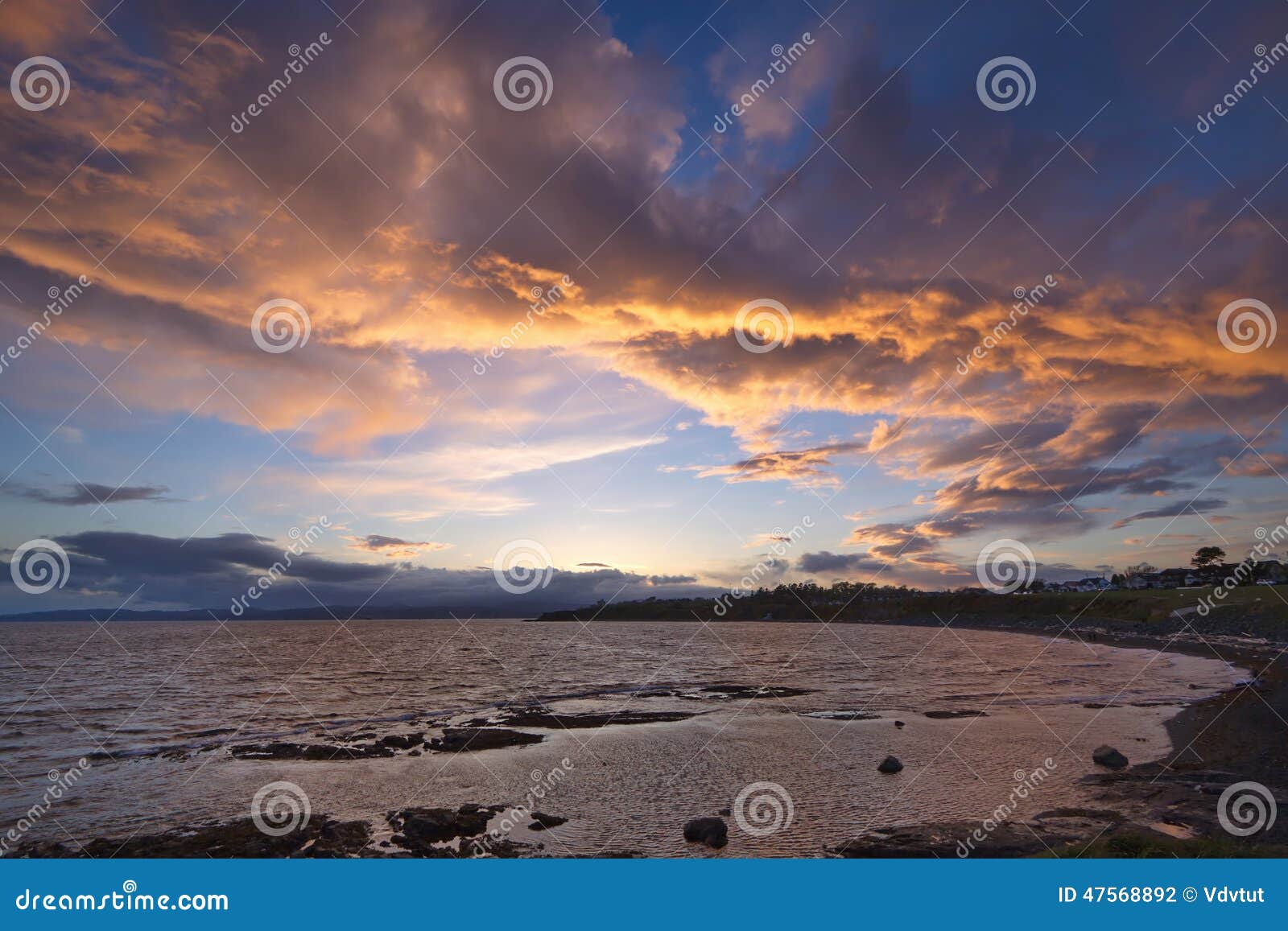 Sunset Over the Victoria, BC, Canada Stock Photo - Image of dusk, dawn ...