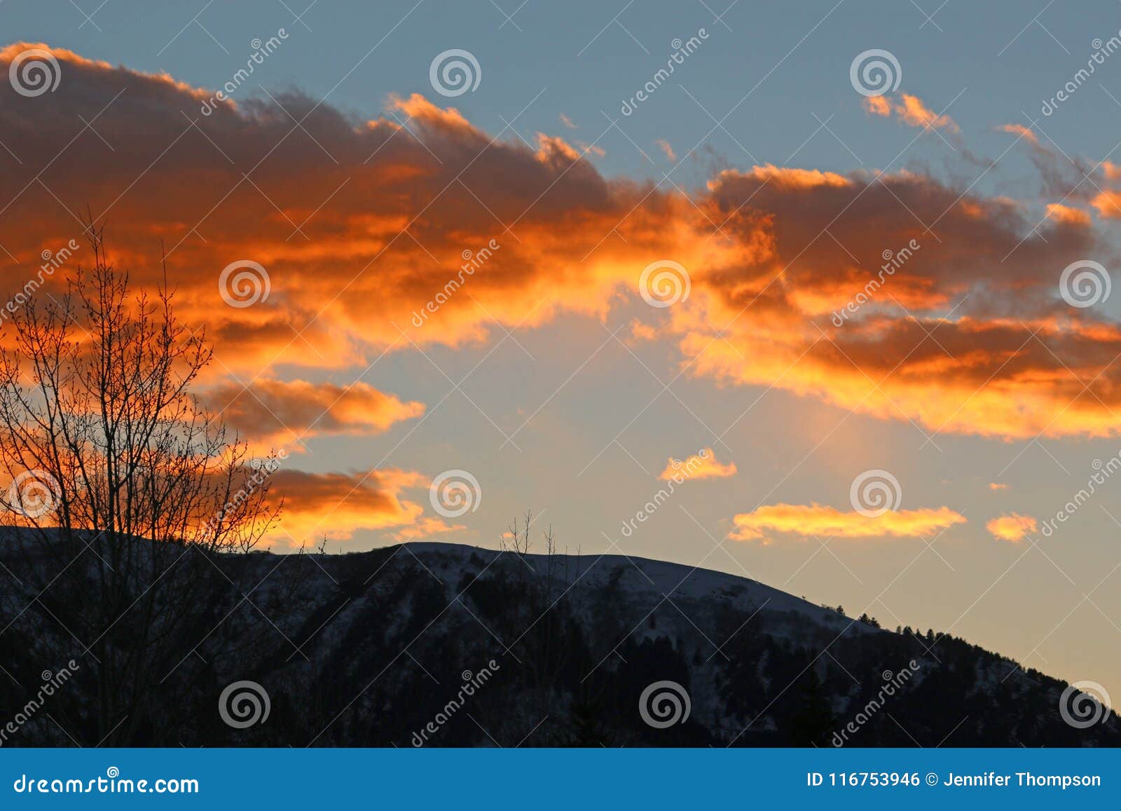 Wasatch Front at Sunset stock photo. Image of slopes - 116753946