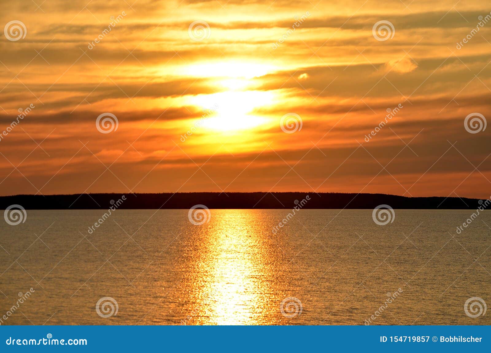 Sunset over water stock image. Image of lake, prince - 154719857