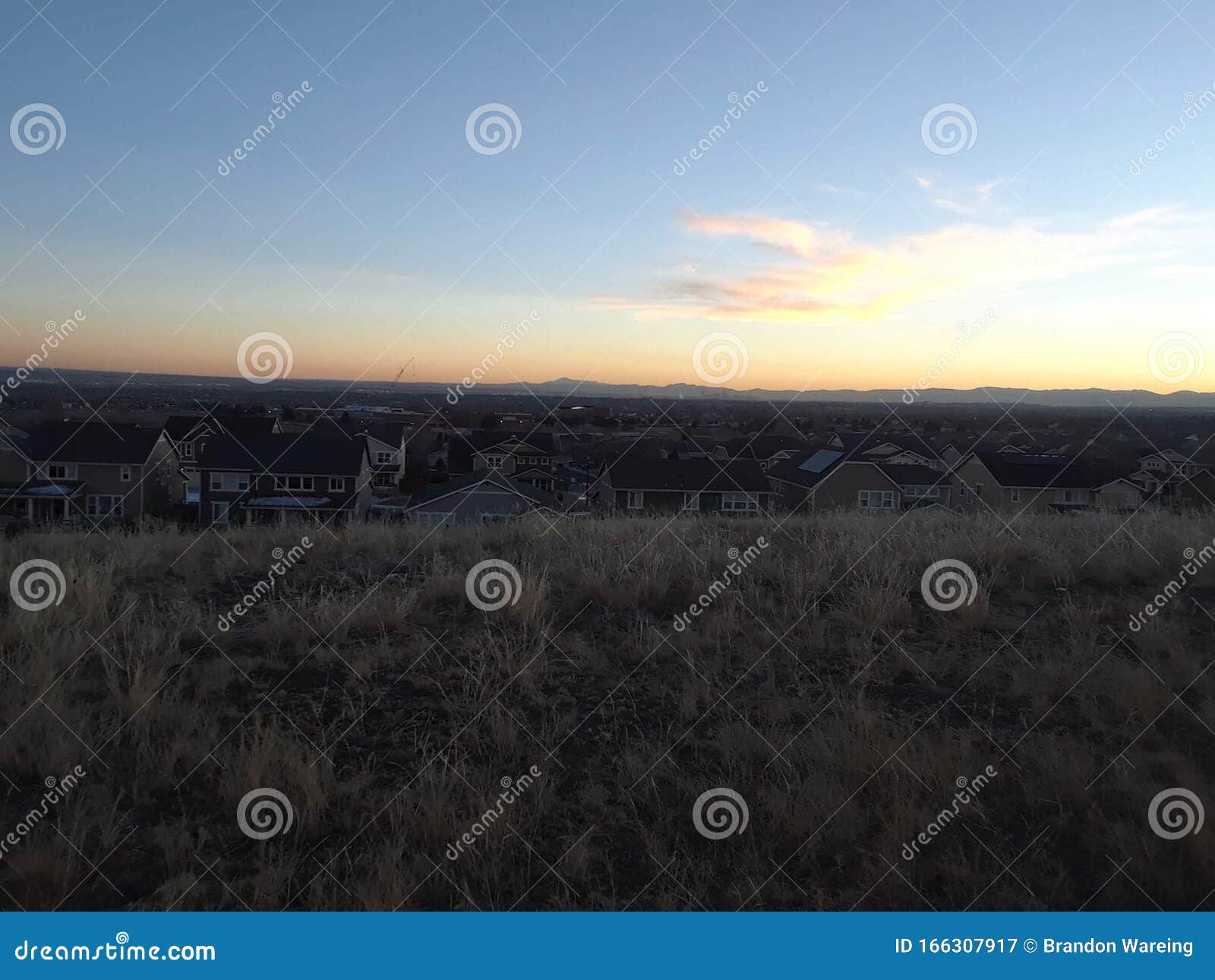 Sunset Overlook Colorado Hill Stock Image - Image of hill, nature ...