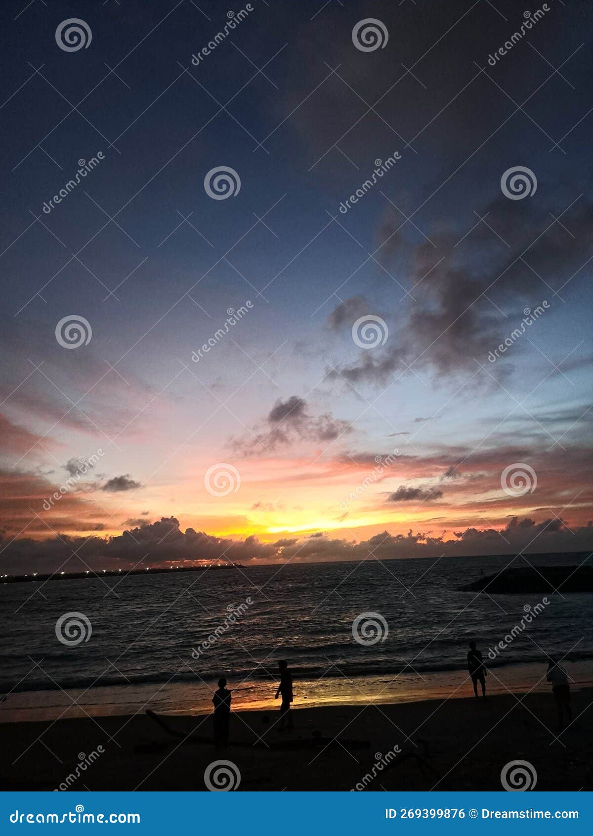 A Sunset Paints the Sky As If Thefe Were No Tomorrow Stock Photo ...