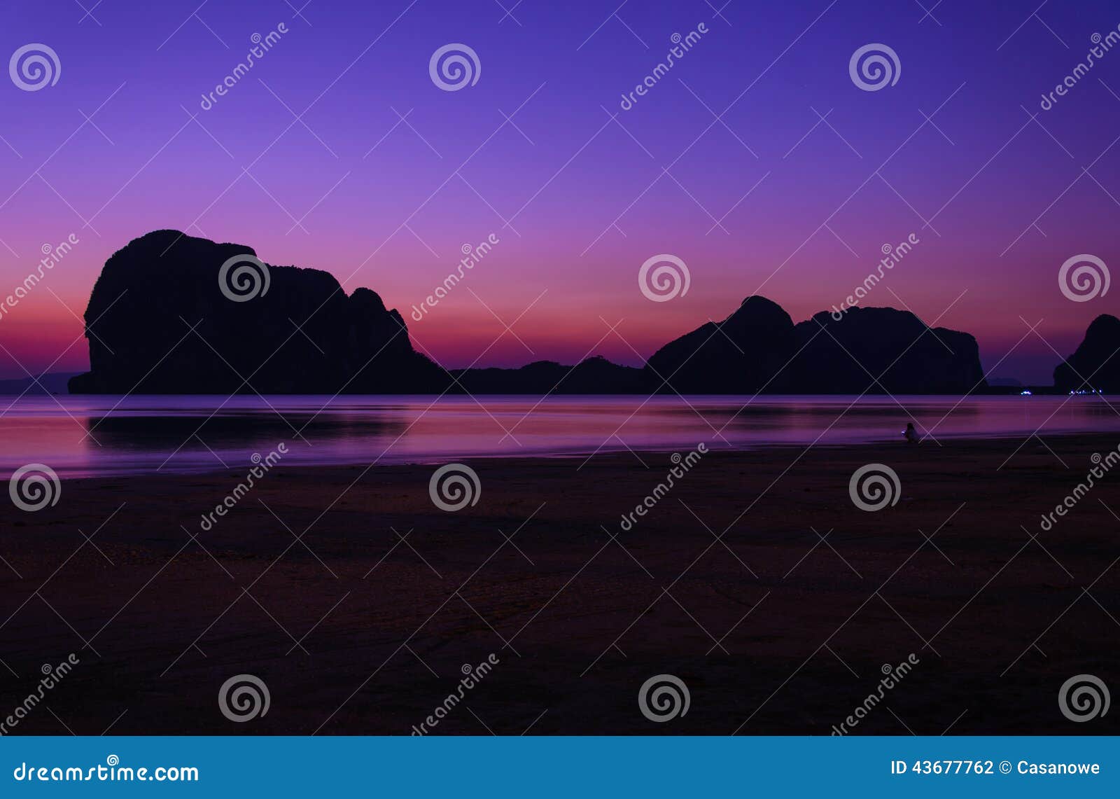 Sunset on the Pak Meng Beach, Trang Thailand Stock Photo - Image of ...