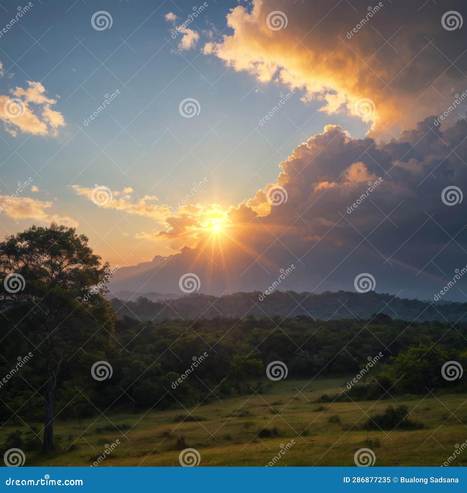 Sunset Panoramic View in Sajek, Bangladesh Made with Generative AI ...
