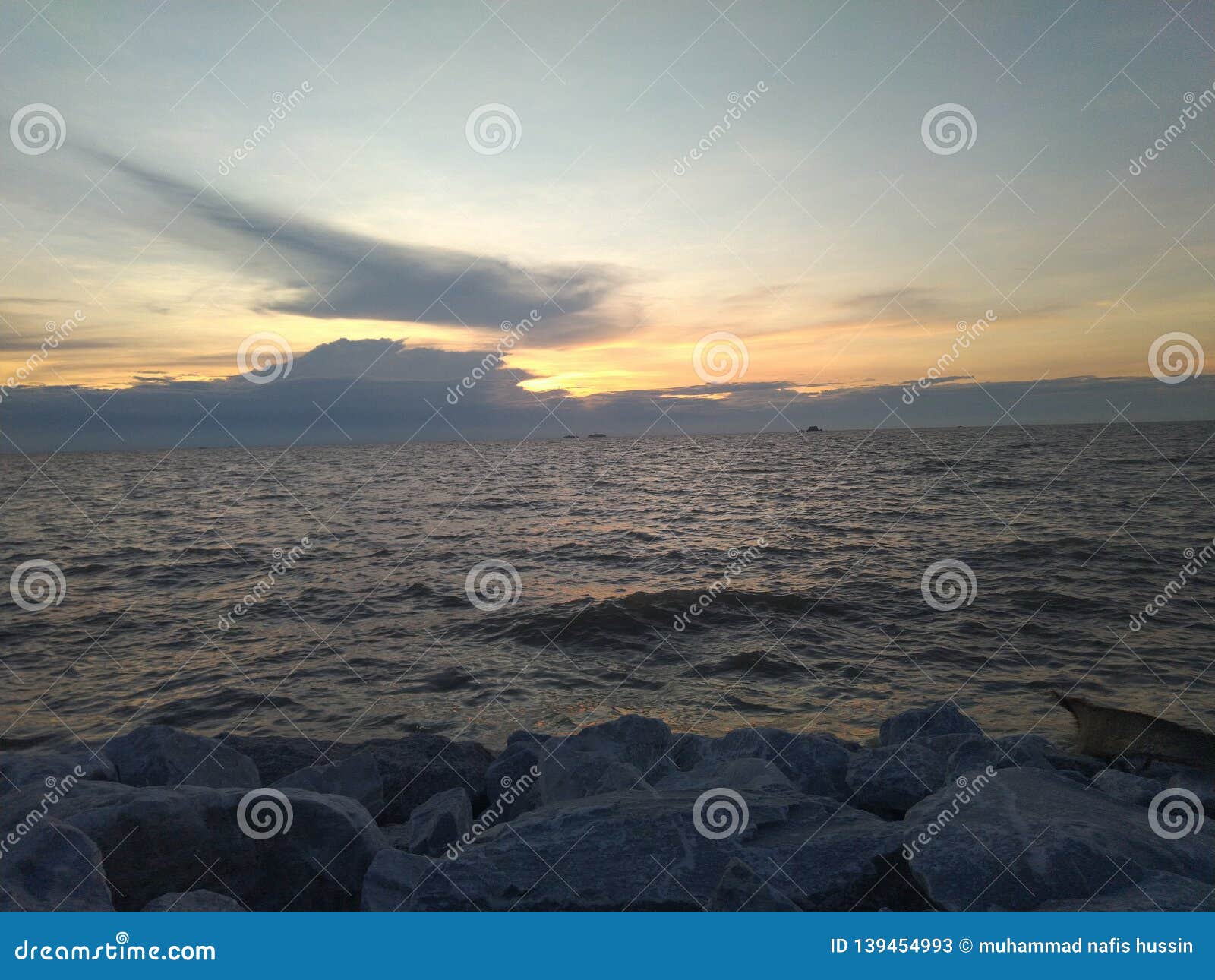 Sunset at Pantai Remis Malaysia Stock Image - Image of sunset, malaysia ...