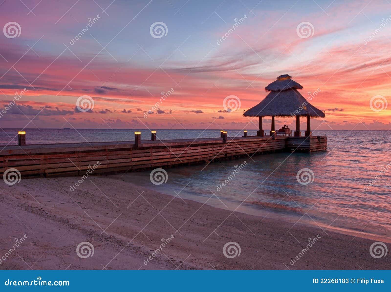 Sunset in the paradise stock image. Image of dream, cloudscape - 22268183
