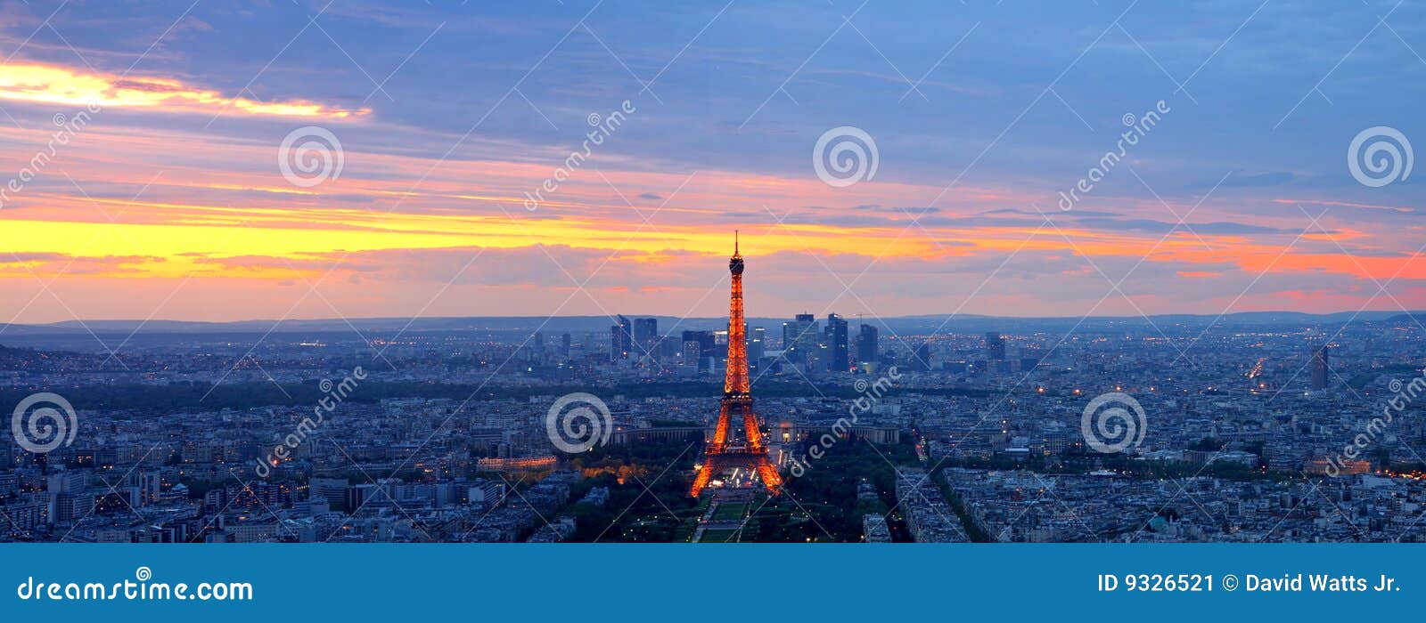 Sunset in Paris editorial photo. Image of urban, paris - 9326521