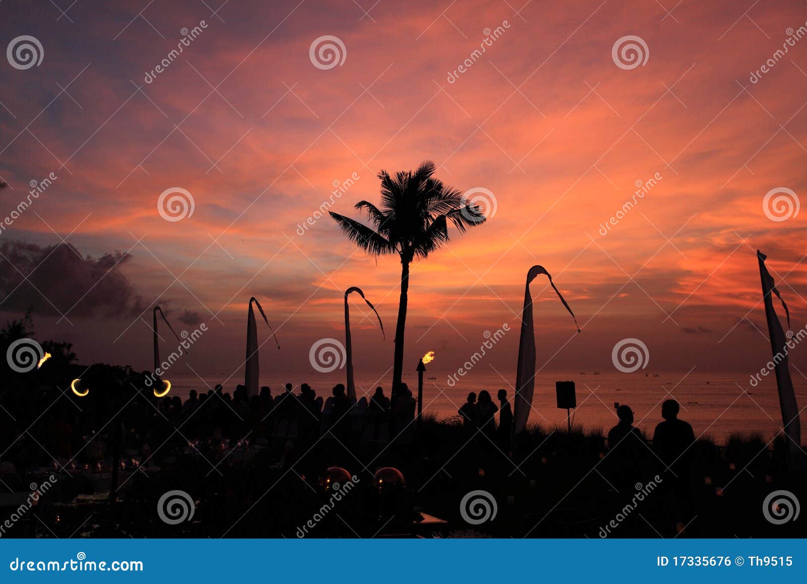Sunset party stock photo. Image of asia, gather, plants - 17335676