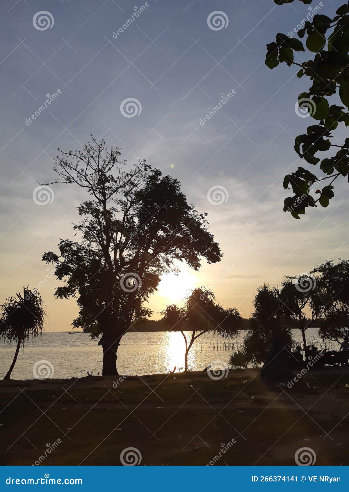 Sunset - Pasir Putih Beach - Kangean Island Stock Image - Image of ...