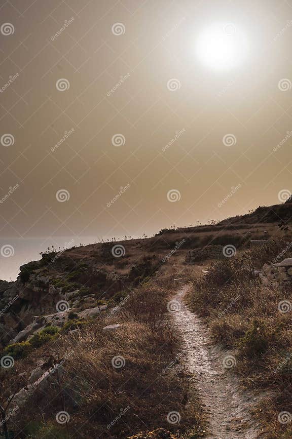 Sunset on path stock photo. Image of picturesque, sunset - 125478478