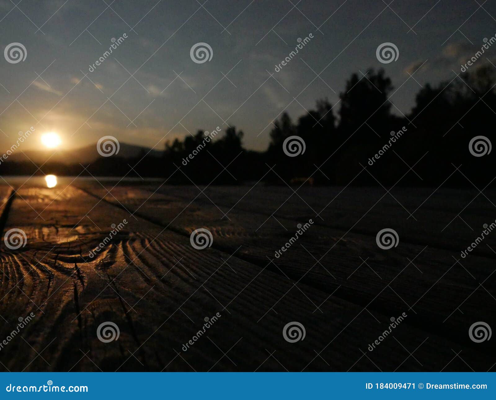 A Sunset at a Peer by a Lake in Austria Stock Image - Image of back ...
