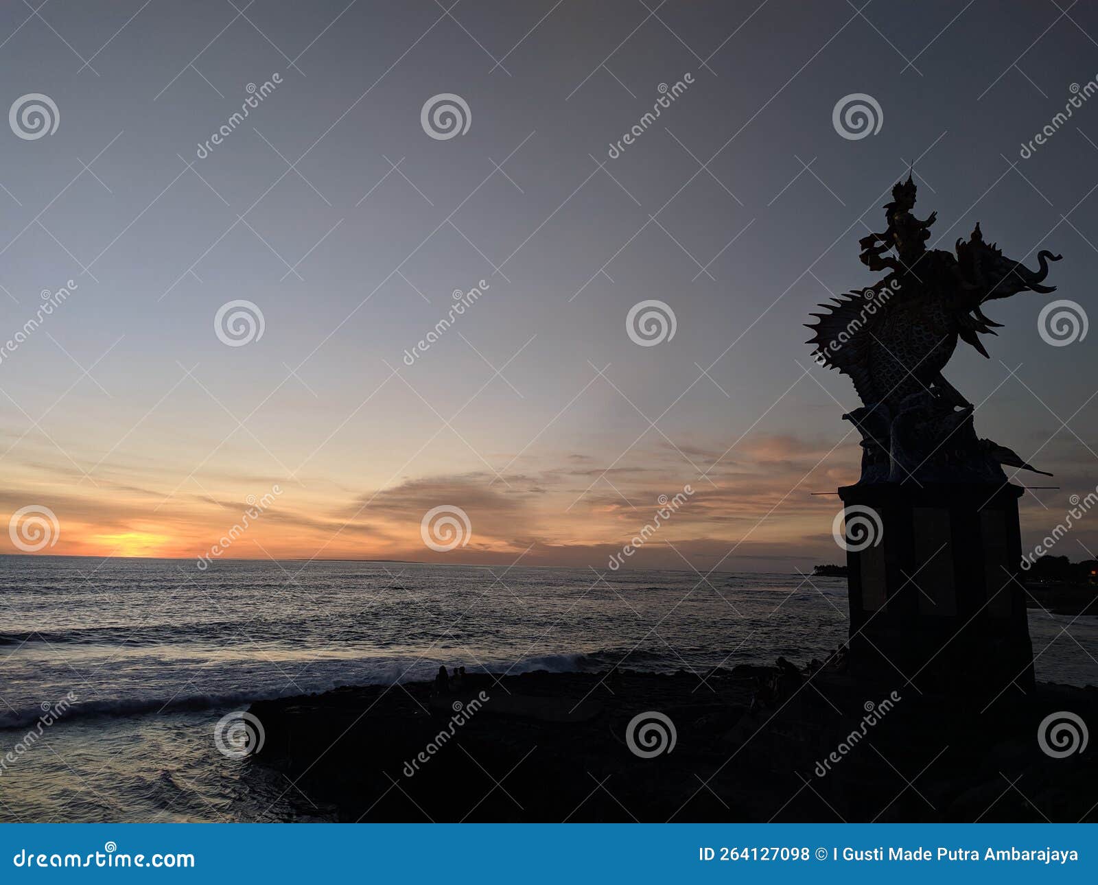 Sunset at Pererenan Beach Bali Stock Photo - Image of sunset, beach ...