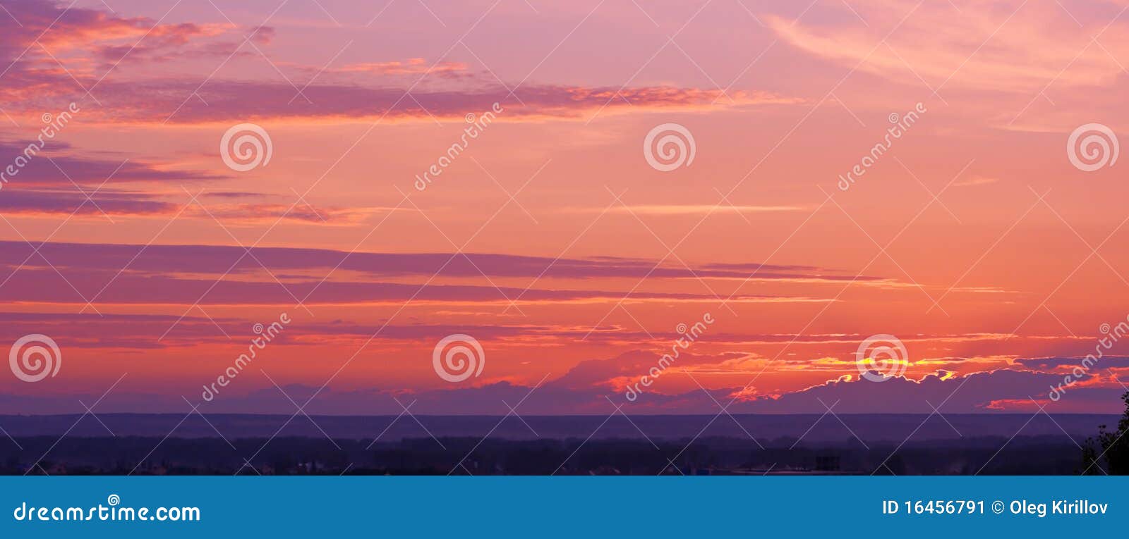 Sunset with perfect colors stock image. Image of evening - 16456791