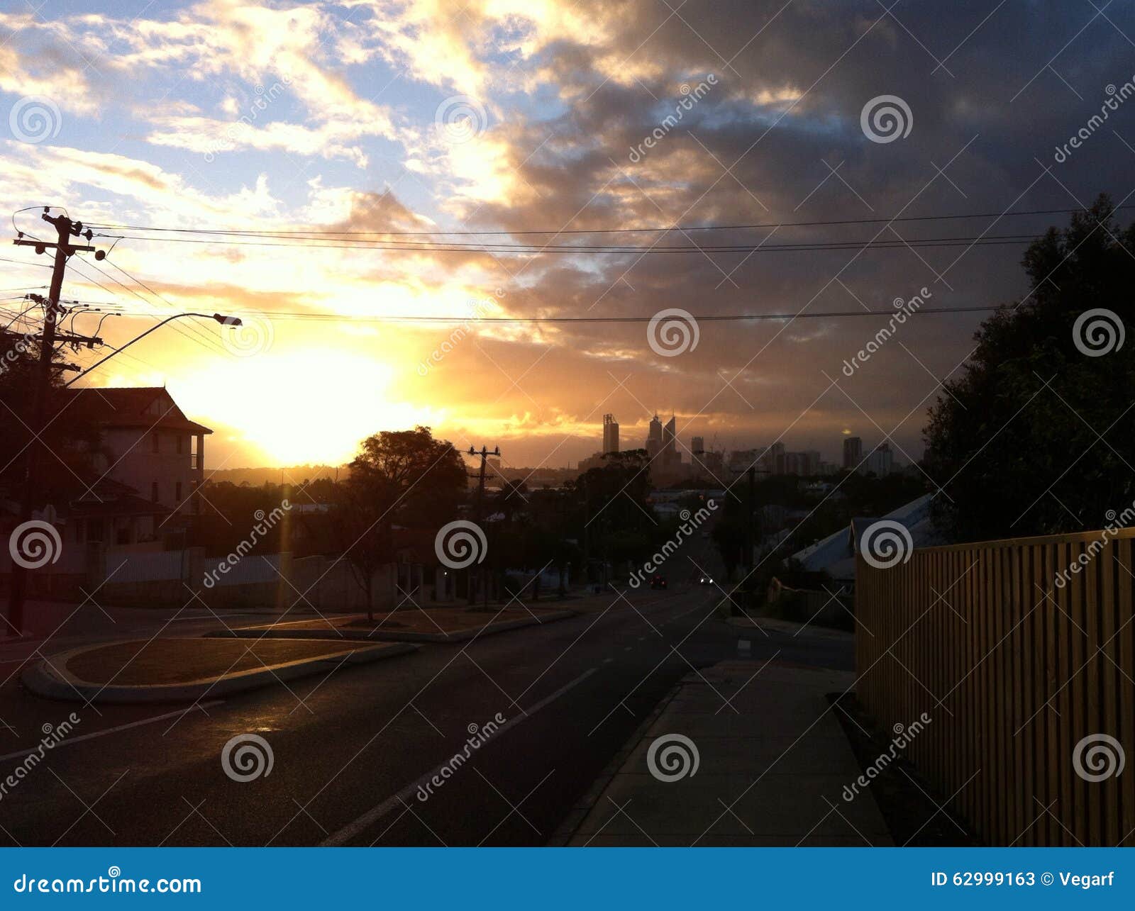 Sunset Perth, Australia stock image. Image of australia - 62999163