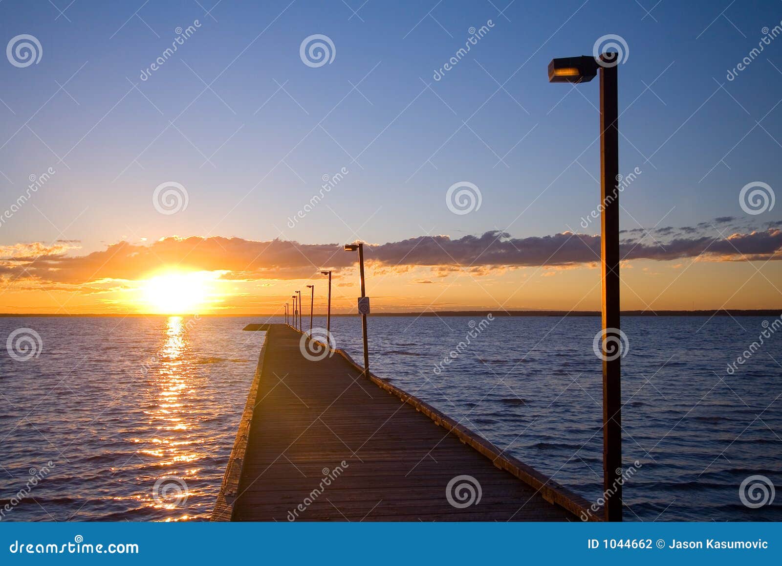 Sunset Pier stock photo. Image of beach, water, beautiful - 1044662